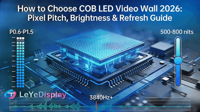 How to Choose COB LED Video Wall 2026: Pixel Pitch, Brightness ...